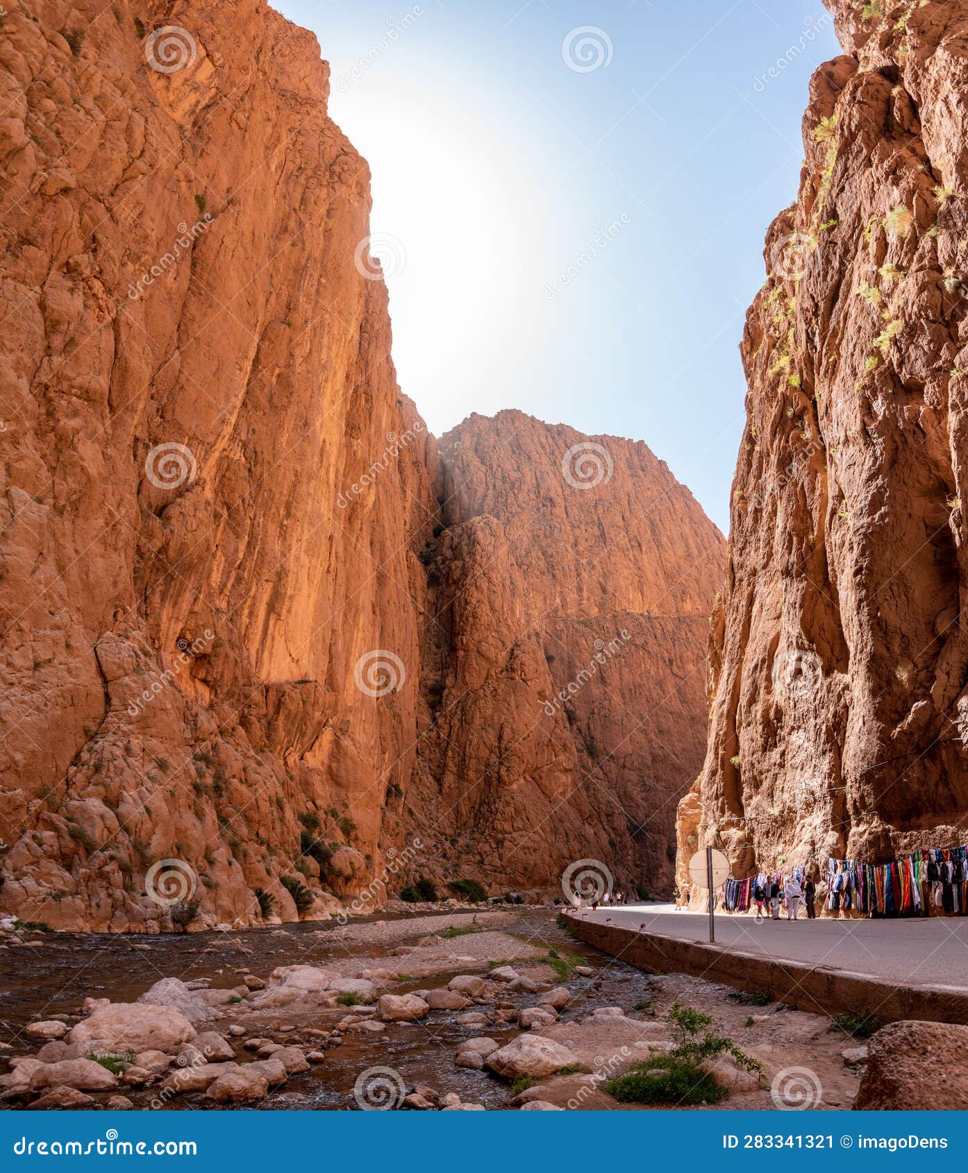 Impressive Todra Gorge in the Atlas Mountains of Morocco Editorial ...
