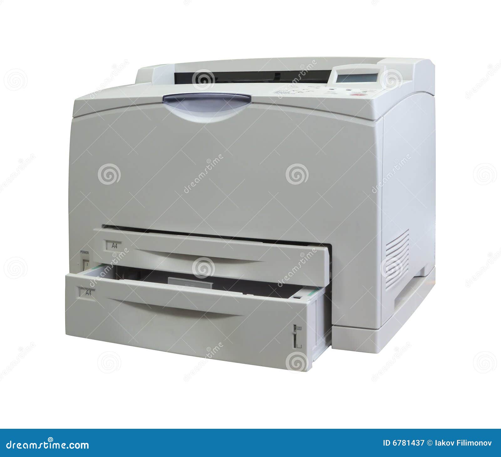 Imprimante de bureau image stock. Image du moderne, digitalement - 6781437