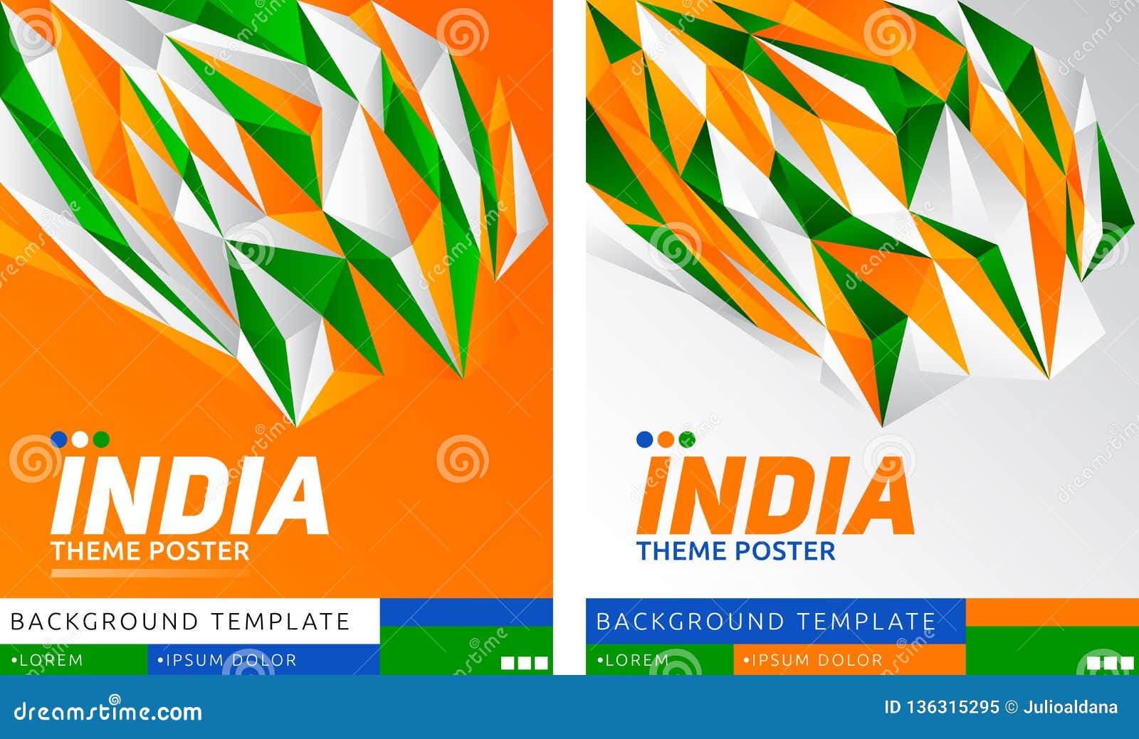India Theme Modern Poster, Vector Template Illustration, Indian Flag ...
