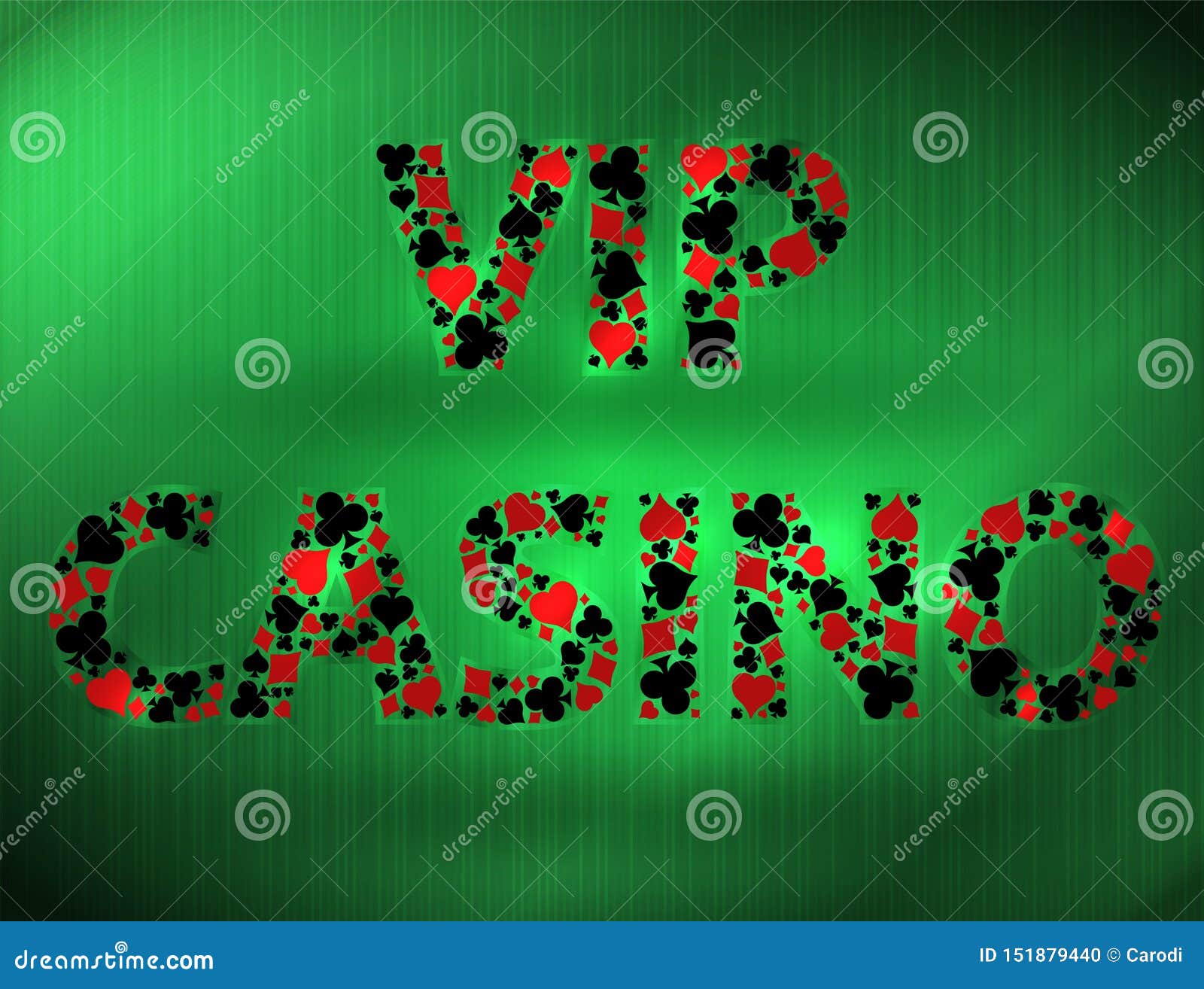 Vip Casino Card with Poker Elements, Vector Stock Vector - Illustration ...