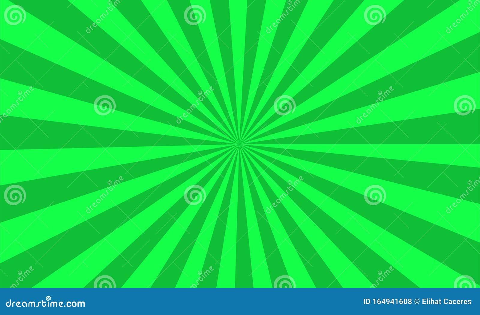 Green Sunburst Pattern. Sunrise Background Stock Illustration ...