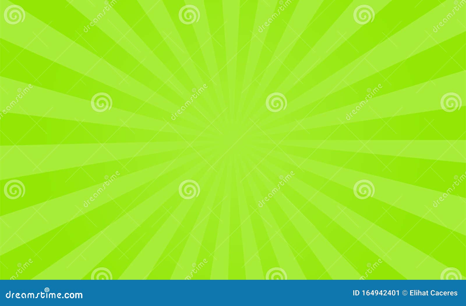 Green Sunburst Pattern. Sunrise. Radial Retro Stock Illustration ...