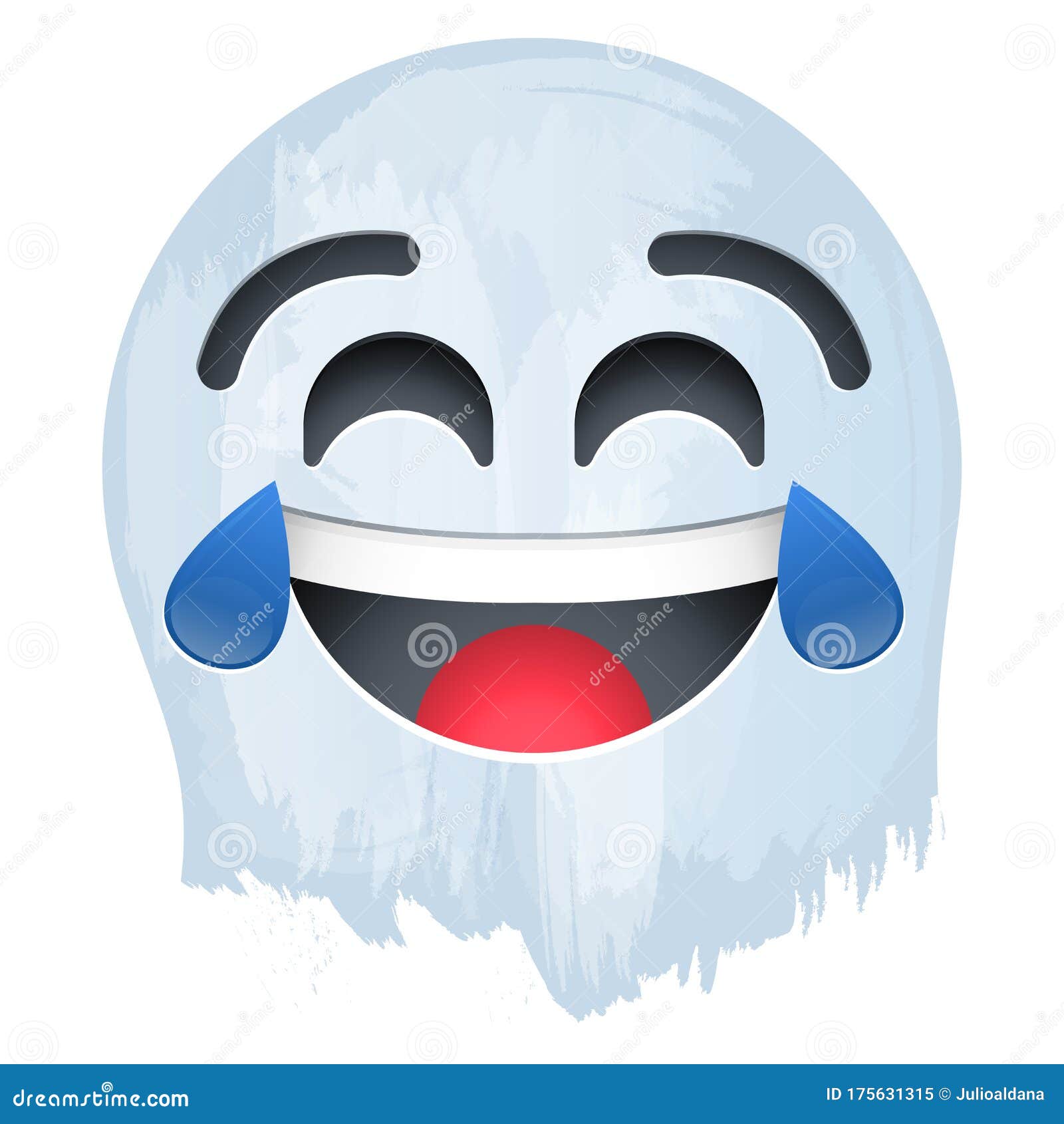 Man With Happy Emotion. Happy Smiling Emoji Avatar. Portrait Of A ...