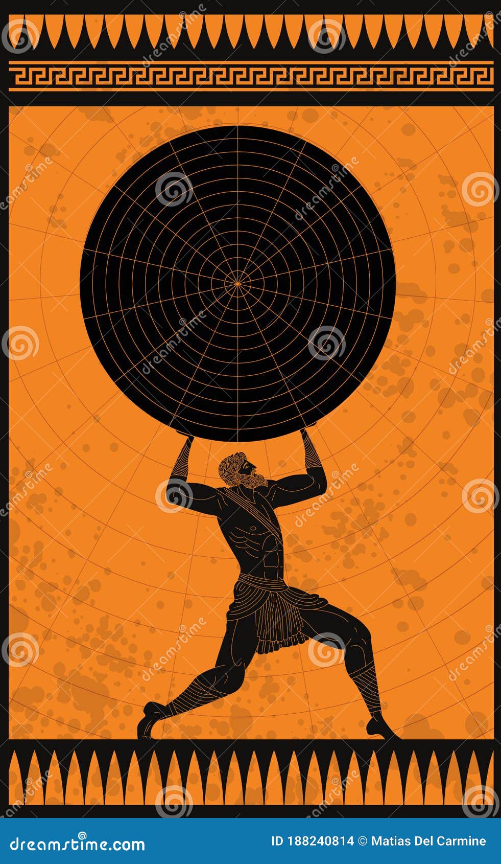 Atlas Holding World Logo Vector Illustration | CartoonDealer.com #40012778