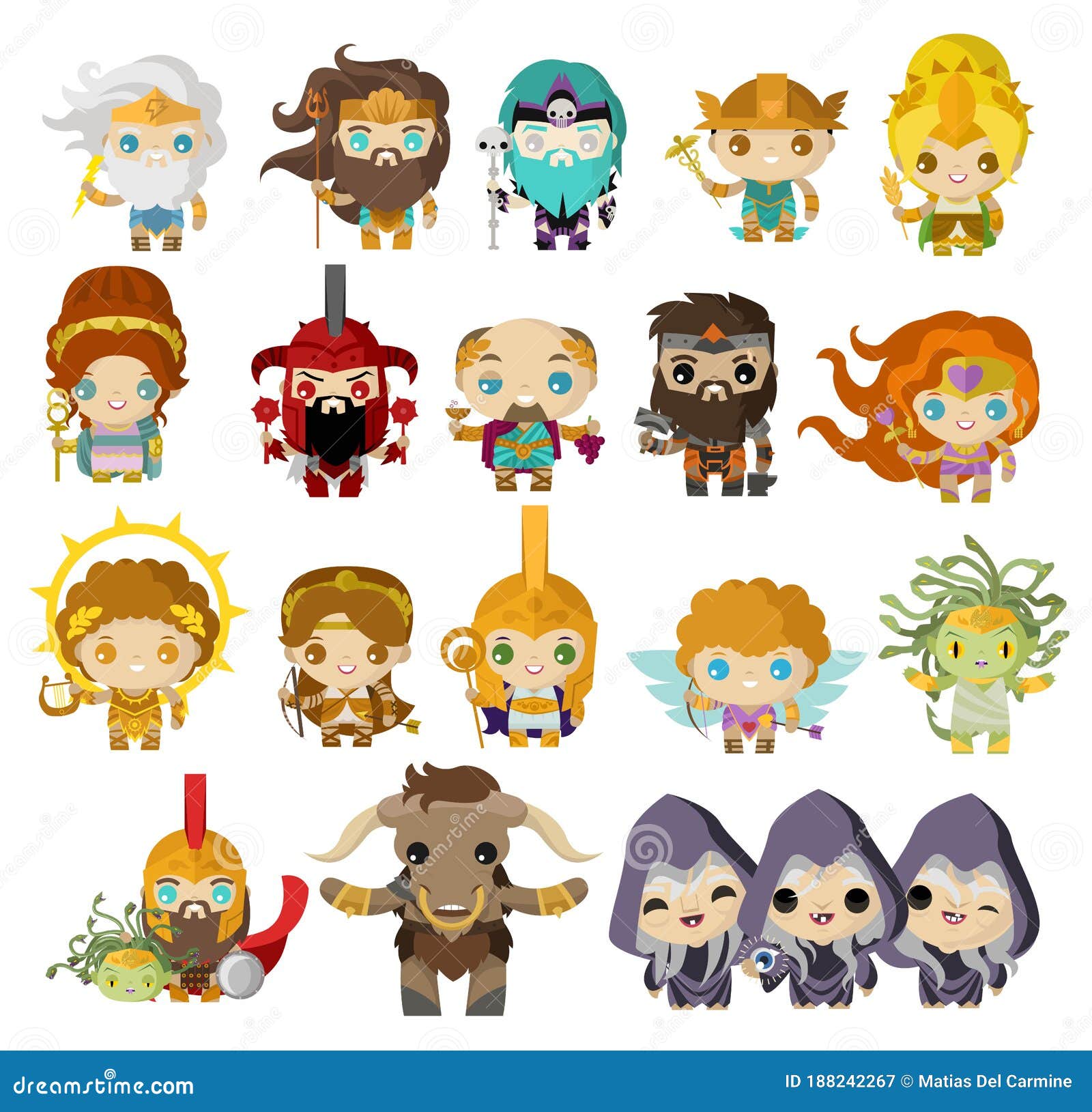 Chibi Greek Gods And Goddesses