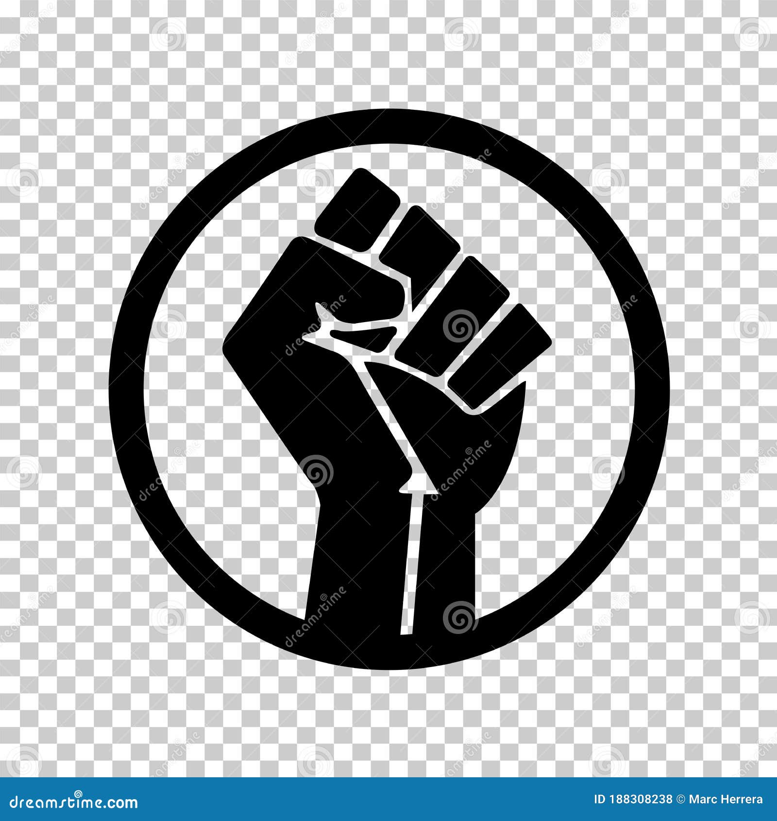 Raised Fist Power Revolution Sign Stock Vector - Illustration of hands ...