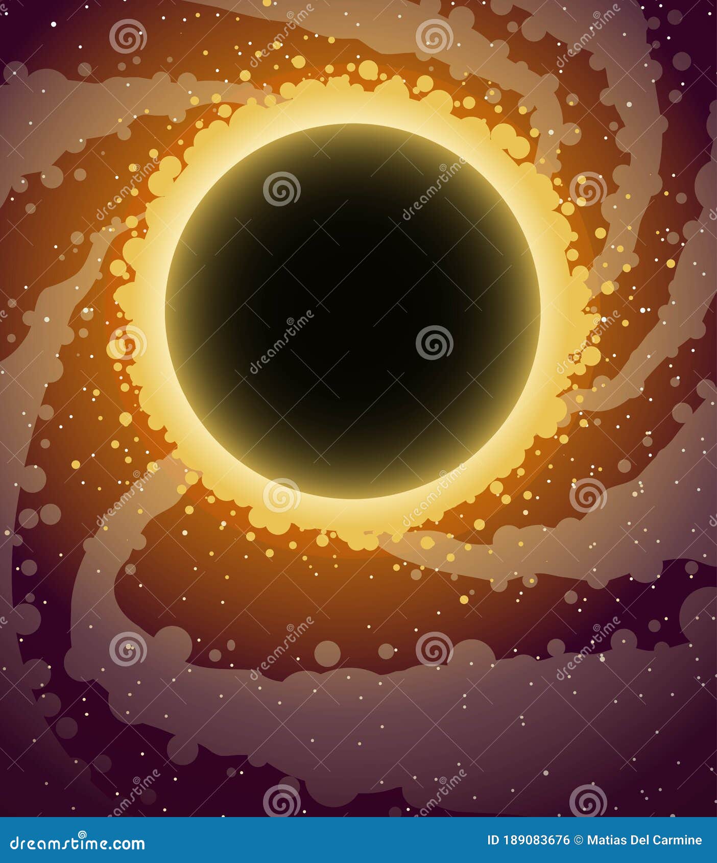 Space Black Hole Eating Stars Stock Vector - Illustration of ...