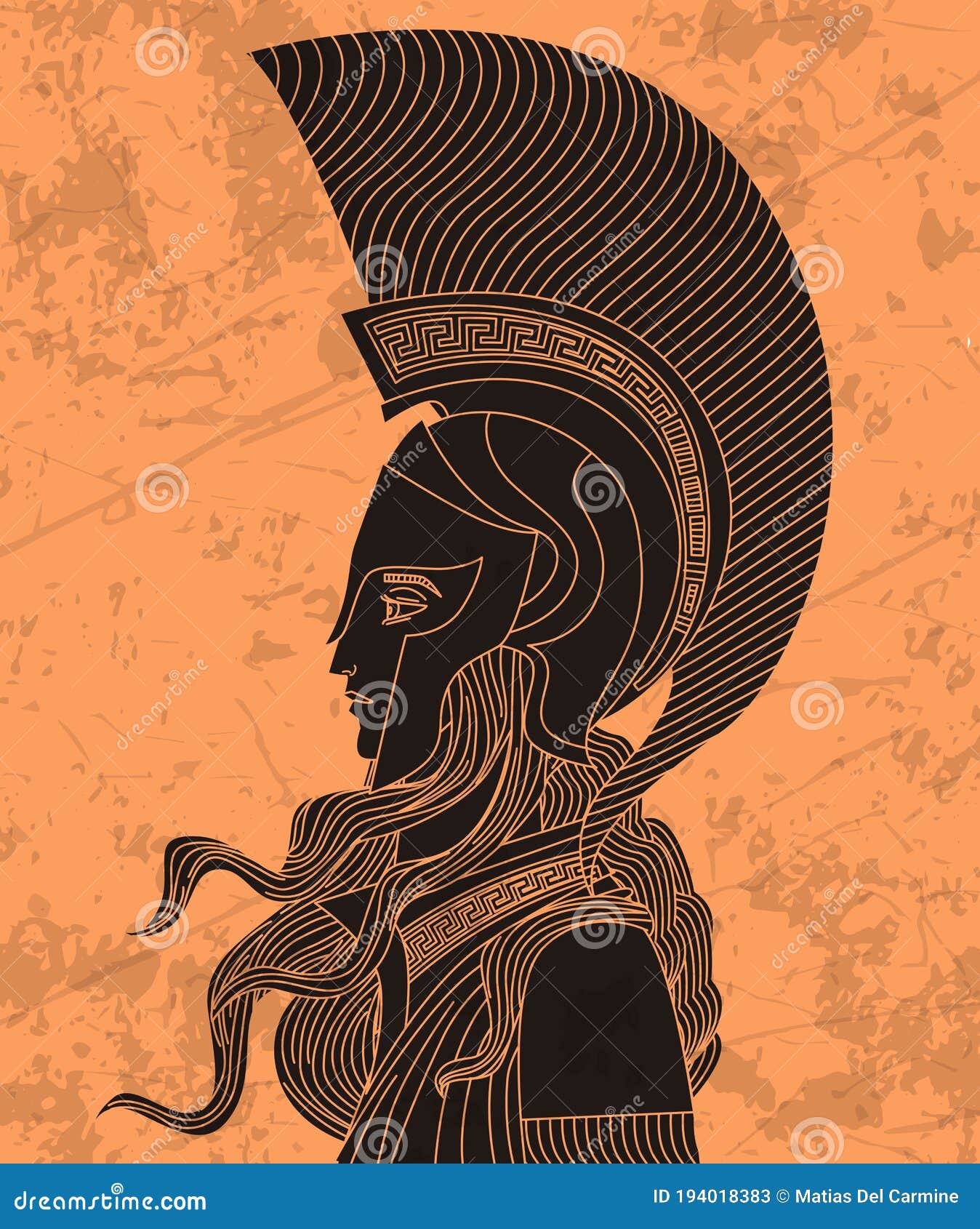 ,Athena Greek Goddess From Ancient Mythology. Female Character Vector ...