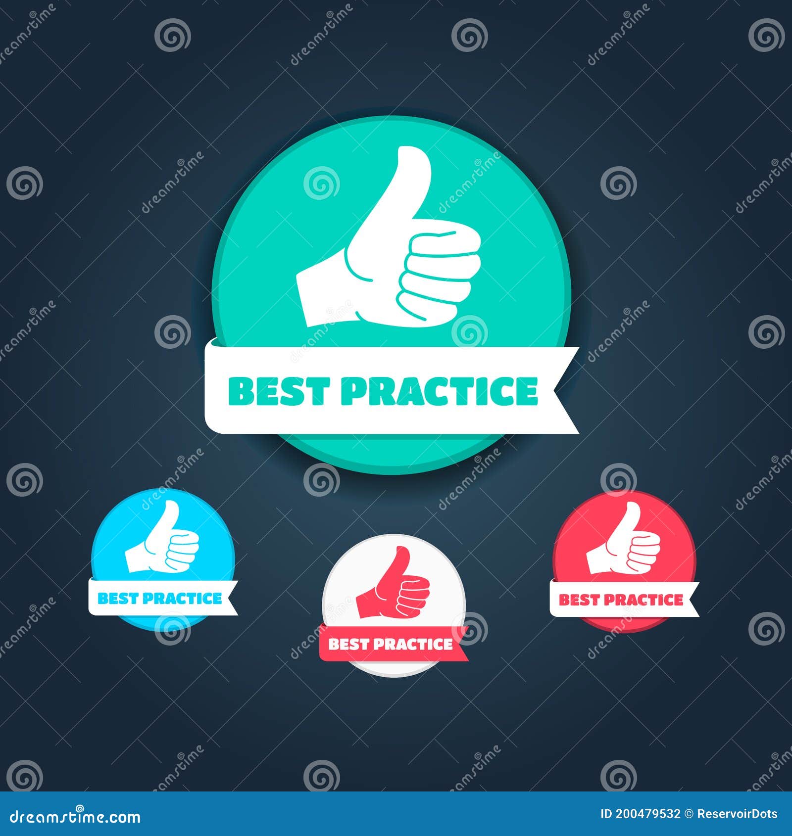 Best Practice Labels stock vector. Illustration of process - 200479532