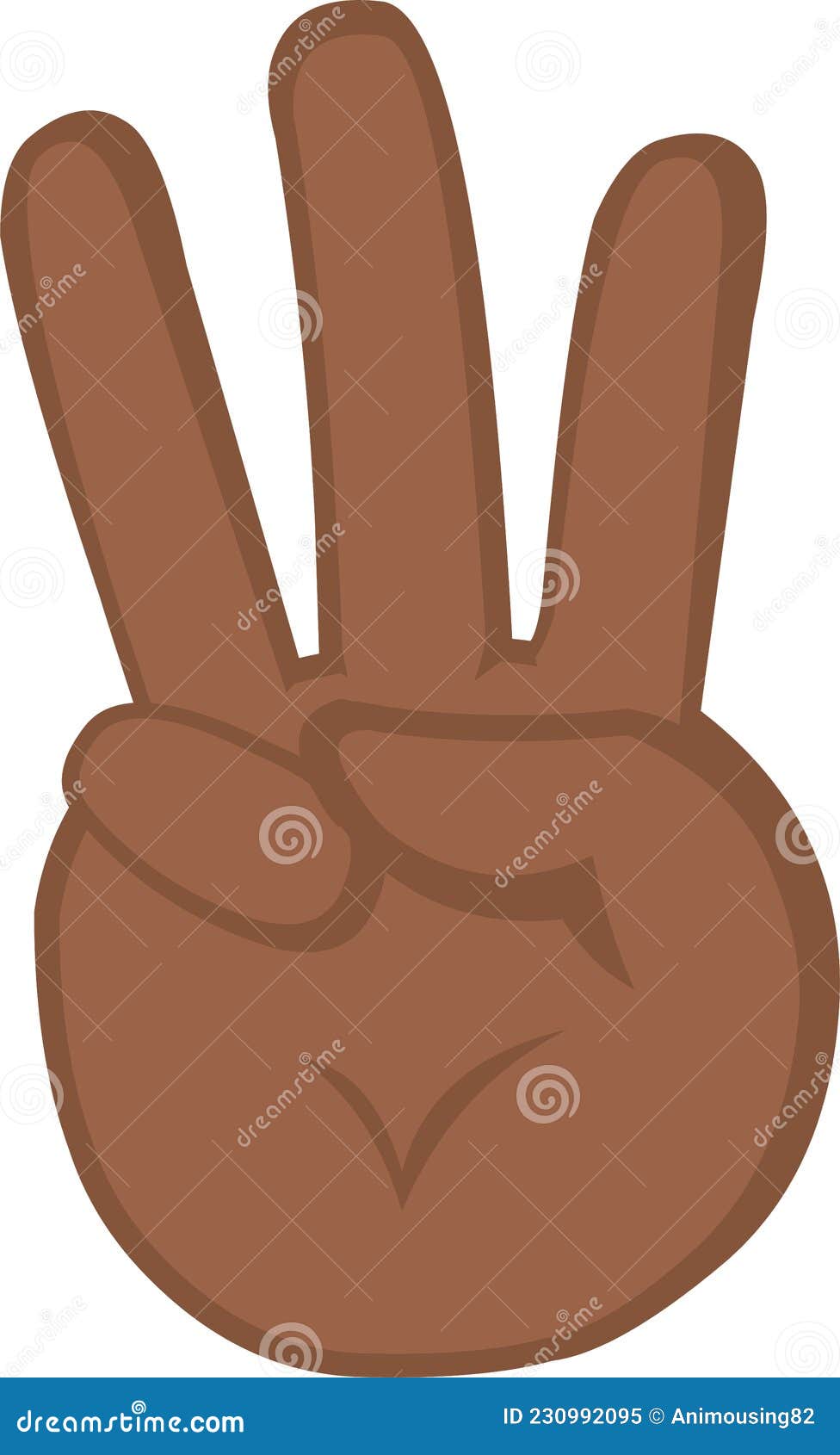 Three Finger Clip Art