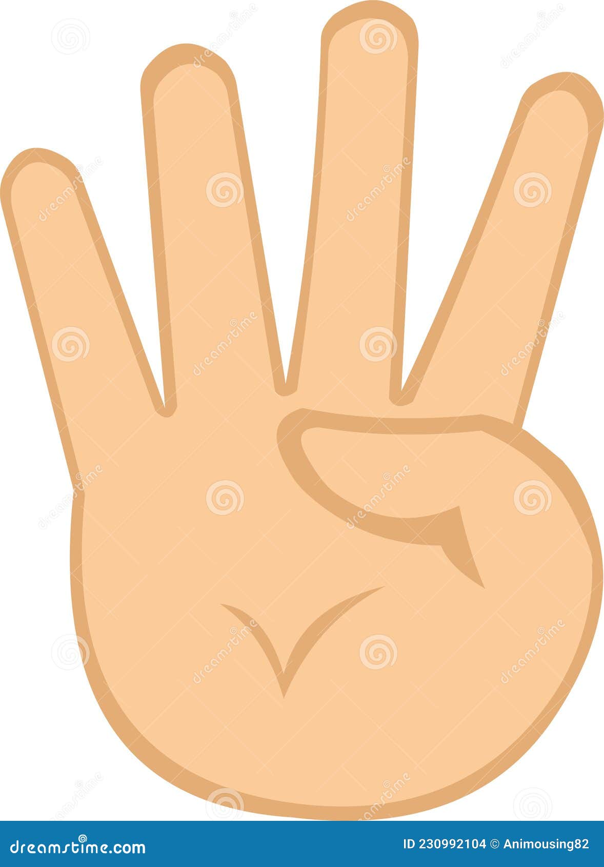 Emoticon Counting Mascot Vector Cartoon Illustration | CartoonDealer ...