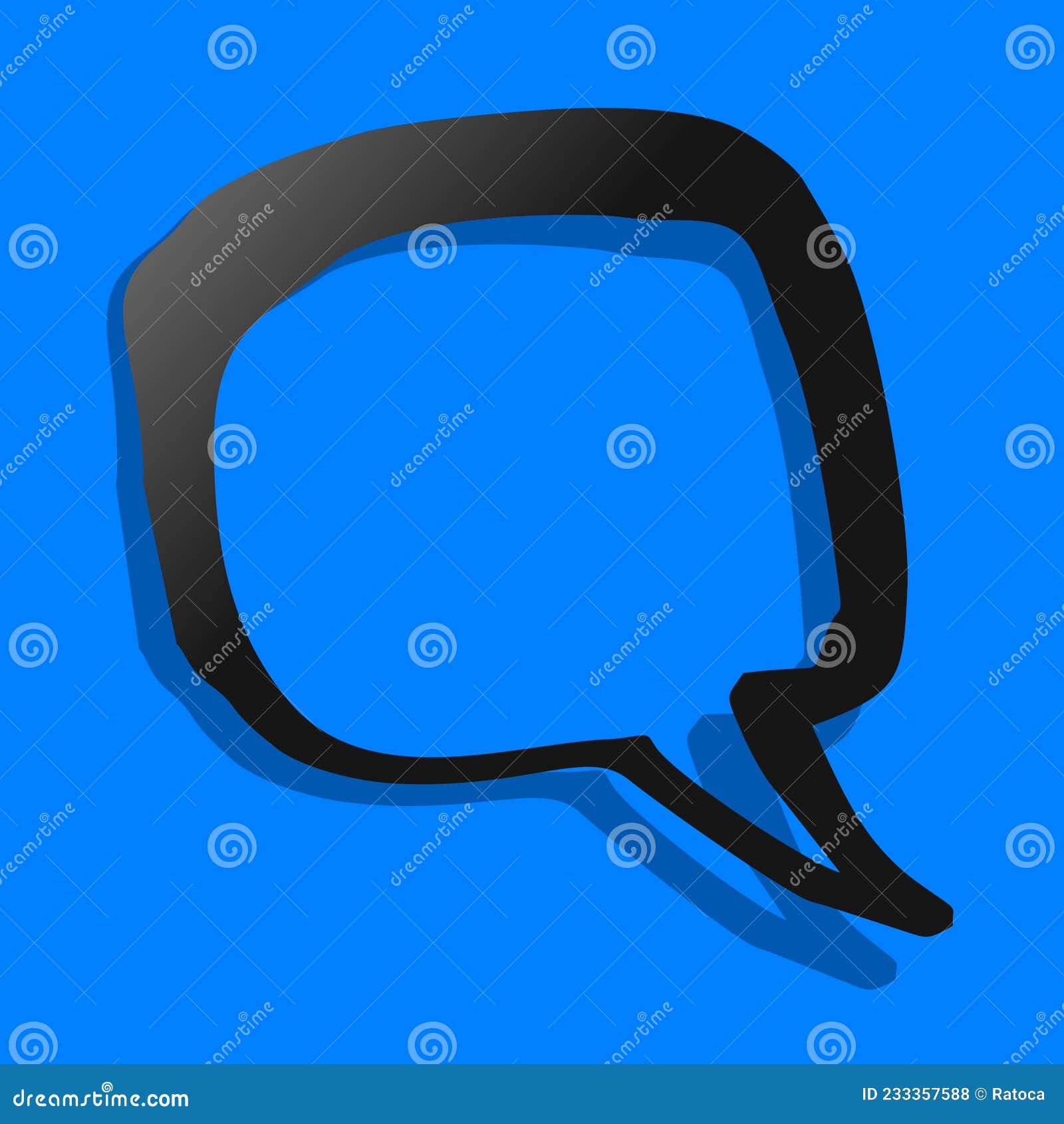 Comic symbol blue art stock vector. Illustration of comment - 233357588