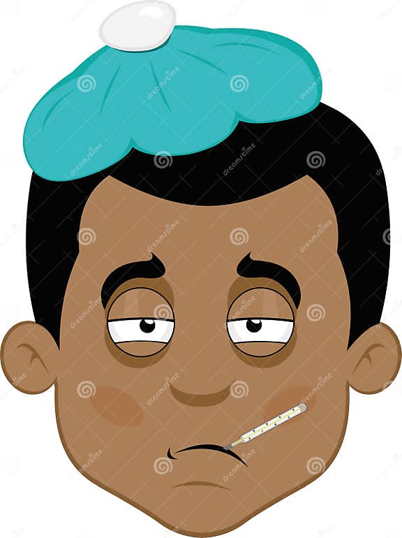 Vector Head Man Cartoon Ill Stock Vector - Illustration of medicine ...