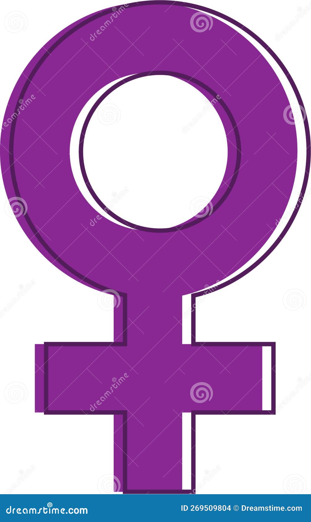 Vector Illustration of the Feminine Sign. Feminism. Eight of March ...