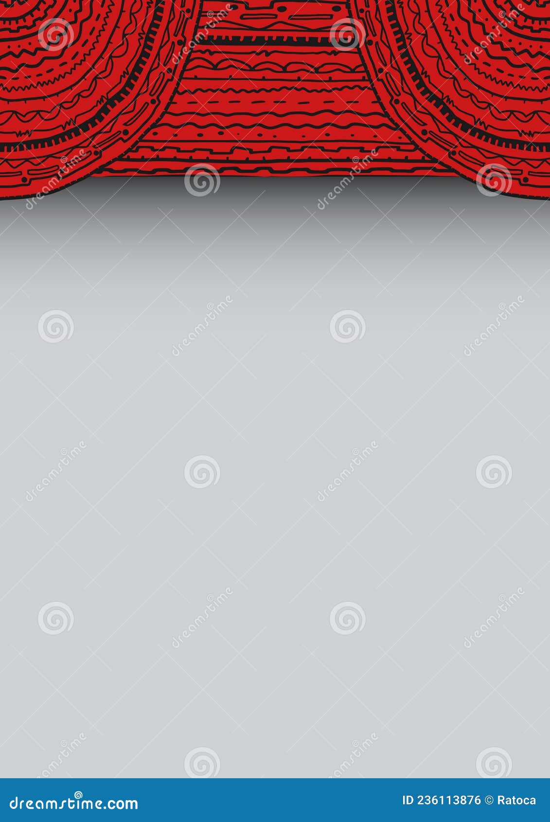 Red curtain cover stock vector. Illustration of design - 236113876