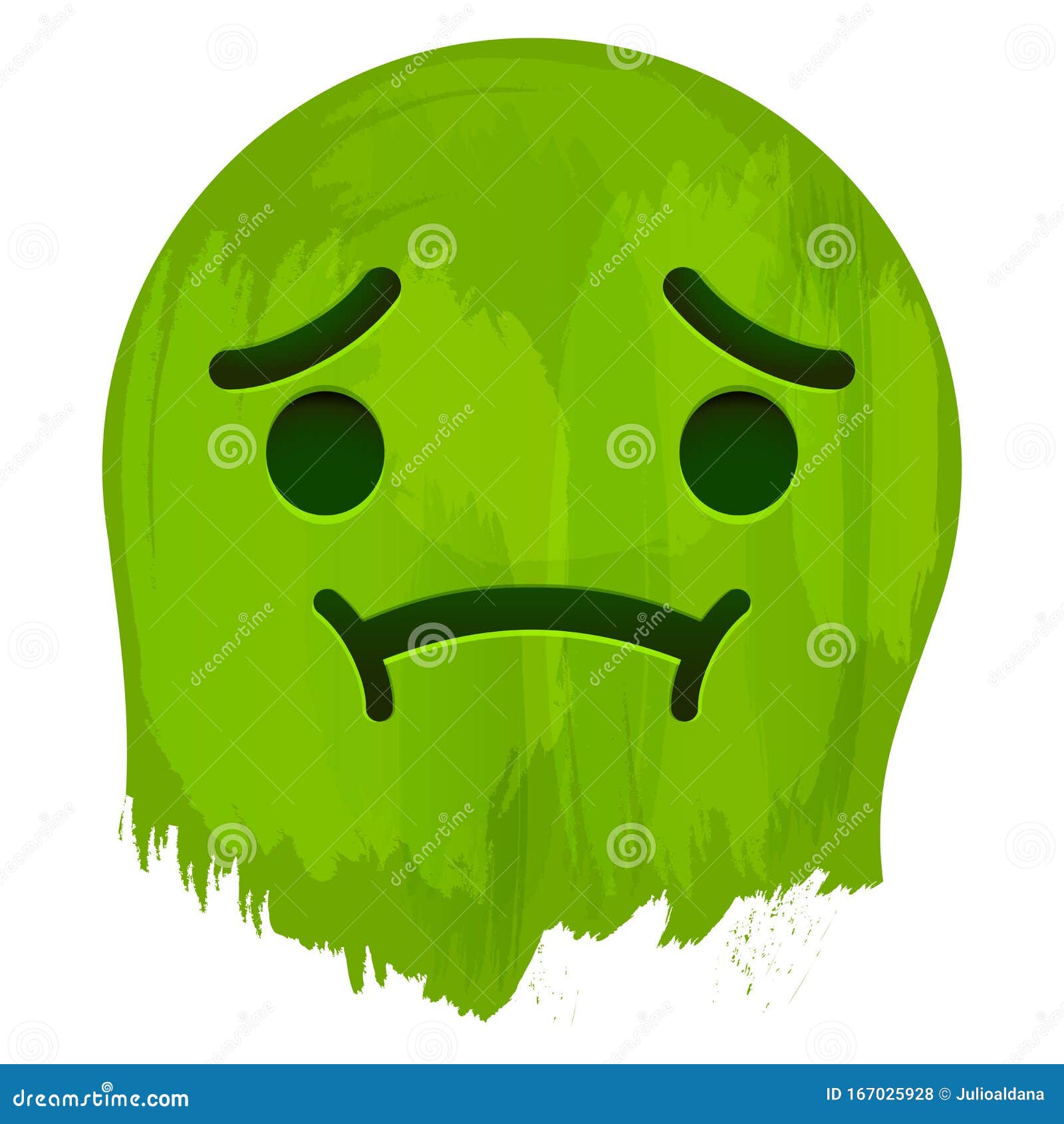Sick Disgusted Young Boy Expressions Vector Illustration ...