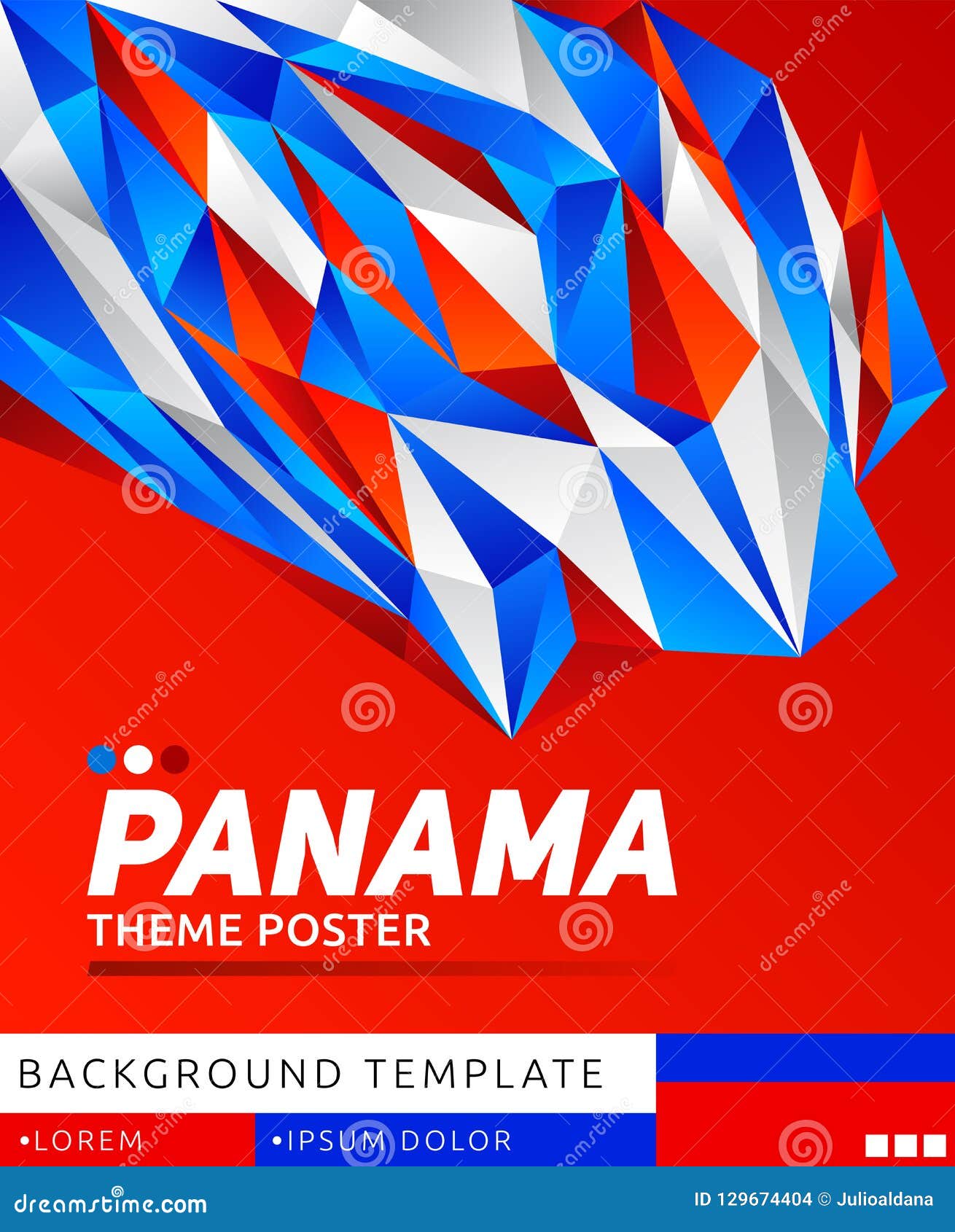 Panama Theme Modern Poster, Vector Template Illustration, Panamanian ...