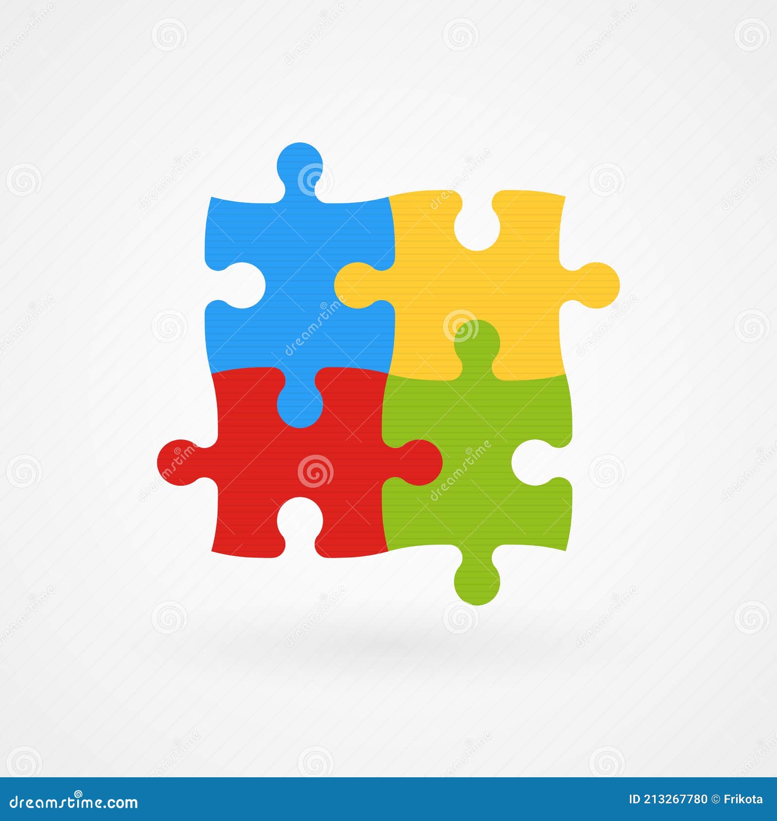 Puzzle: Autism Awareness. Vector Illustration, Flat Design Stock Vector ...