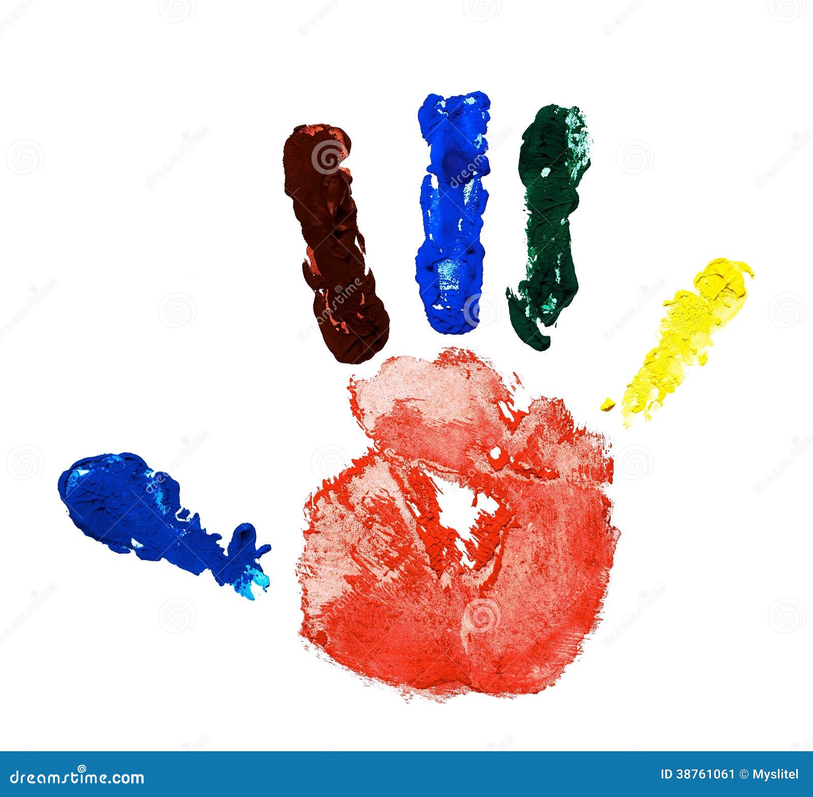 Imprint hands stock illustration. Illustration of identification - 38761061