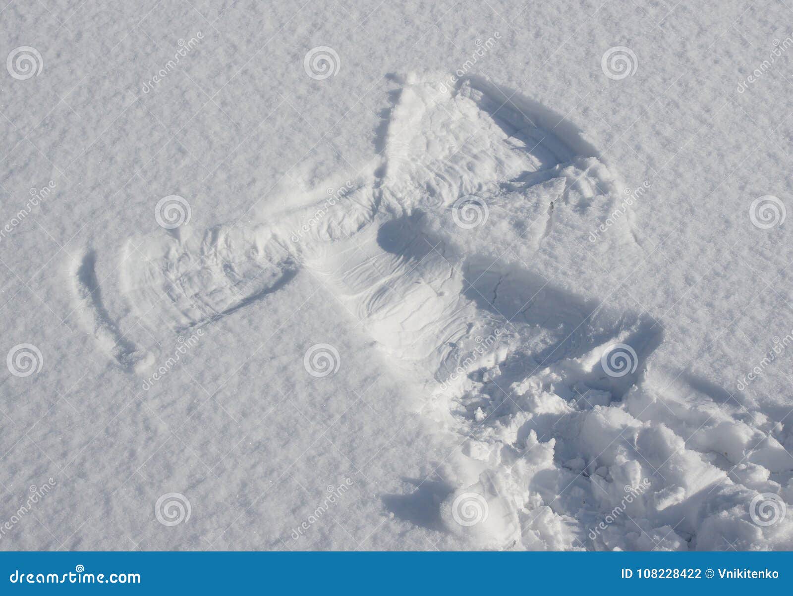 The Imprint of a Human Body Stock Photo - Image of texture, christmas ...