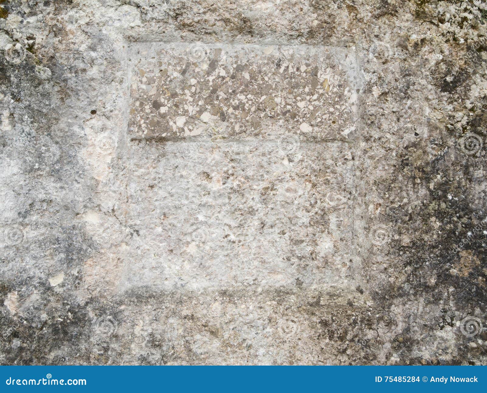 Imprint in rock wall stock photo. Image of copy, limestone - 75485284