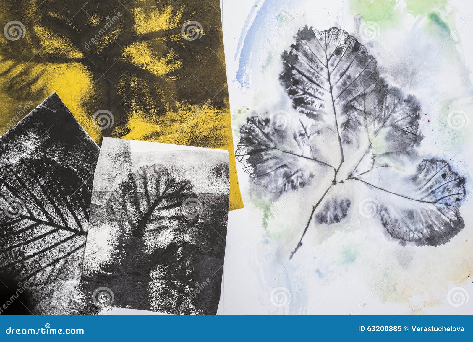 Imprints Of Leaves Royalty-Free Stock Photography | CartoonDealer.com ...