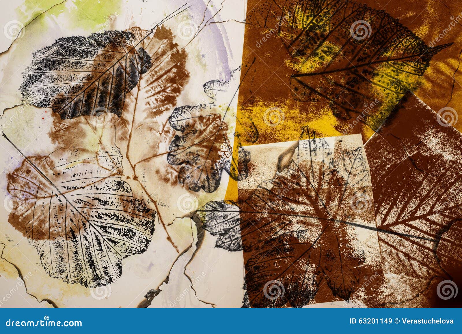 Imprints Of Leaves Royalty-Free Stock Photography | CartoonDealer.com ...