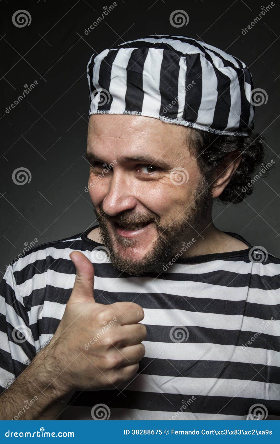 Sad Depressed Detained Man With Handcuffs In Prison Stock Image ...