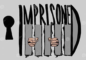 Imprisoned stock illustration. Illustration of close - 47155195