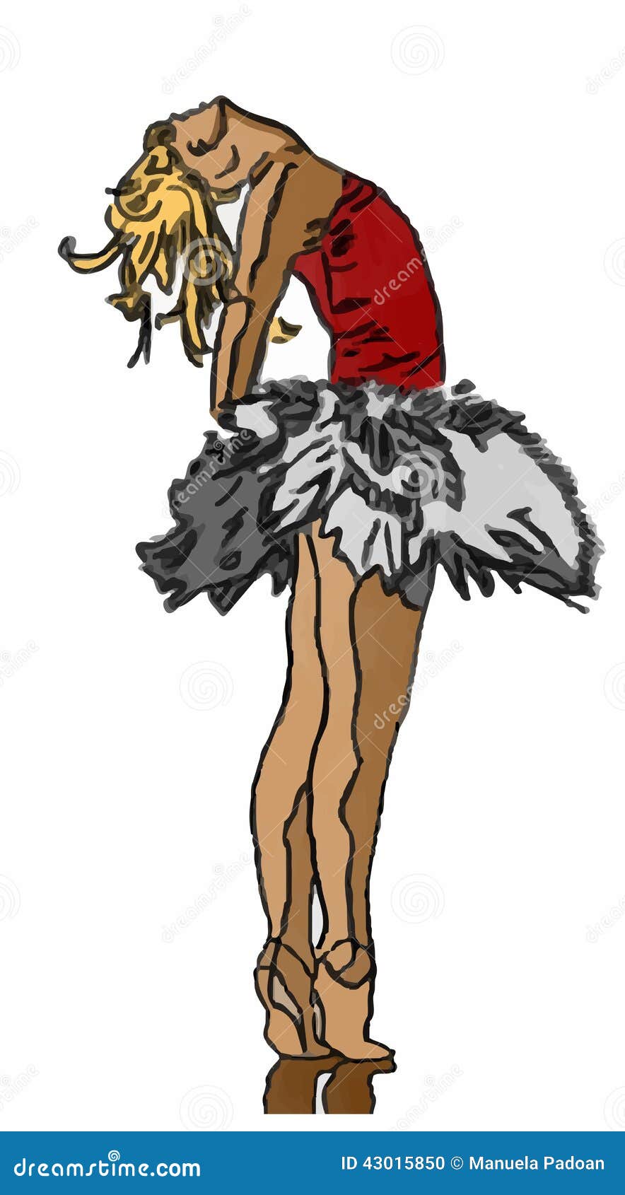 Impromptu Dance on White Background Stock Illustration - Illustration ...