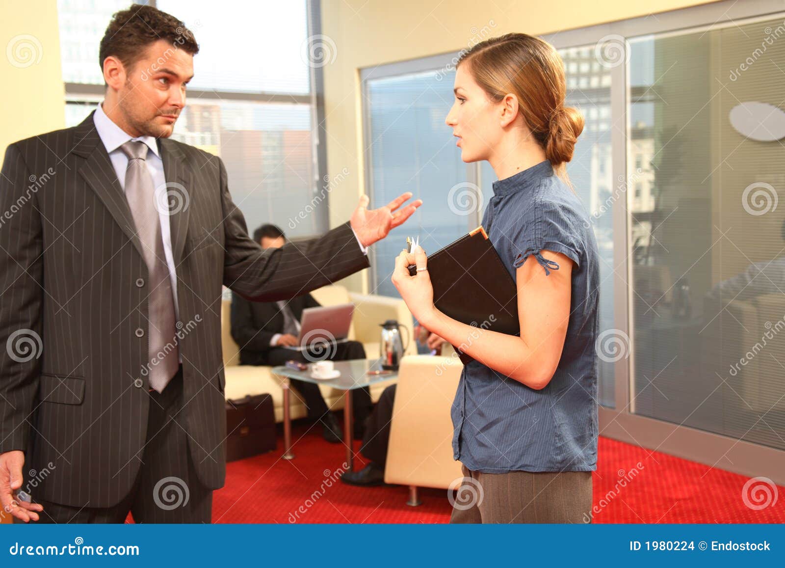 Impromptu team meeting. stock photo. Image of expertise - 1980224