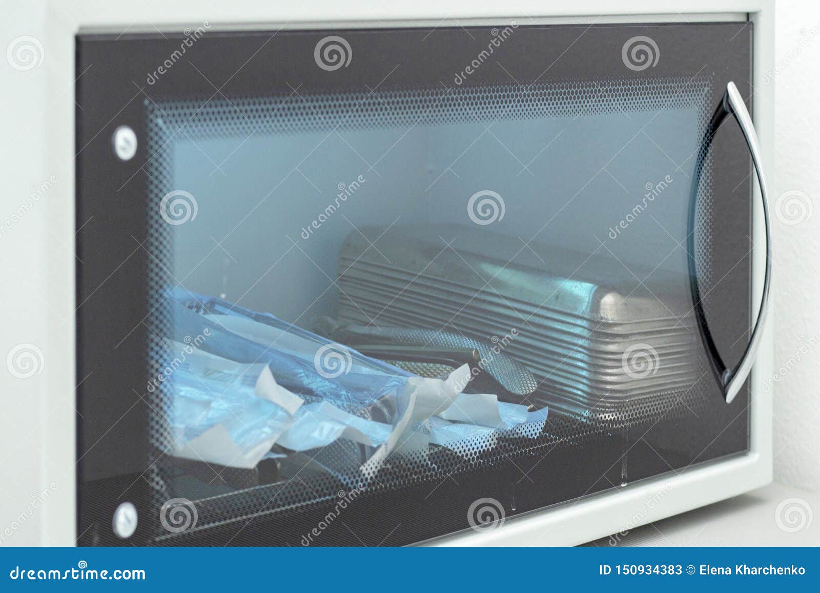 Improper Storage in Sterilizer. Medical Dental Supplies Tools Stock ...