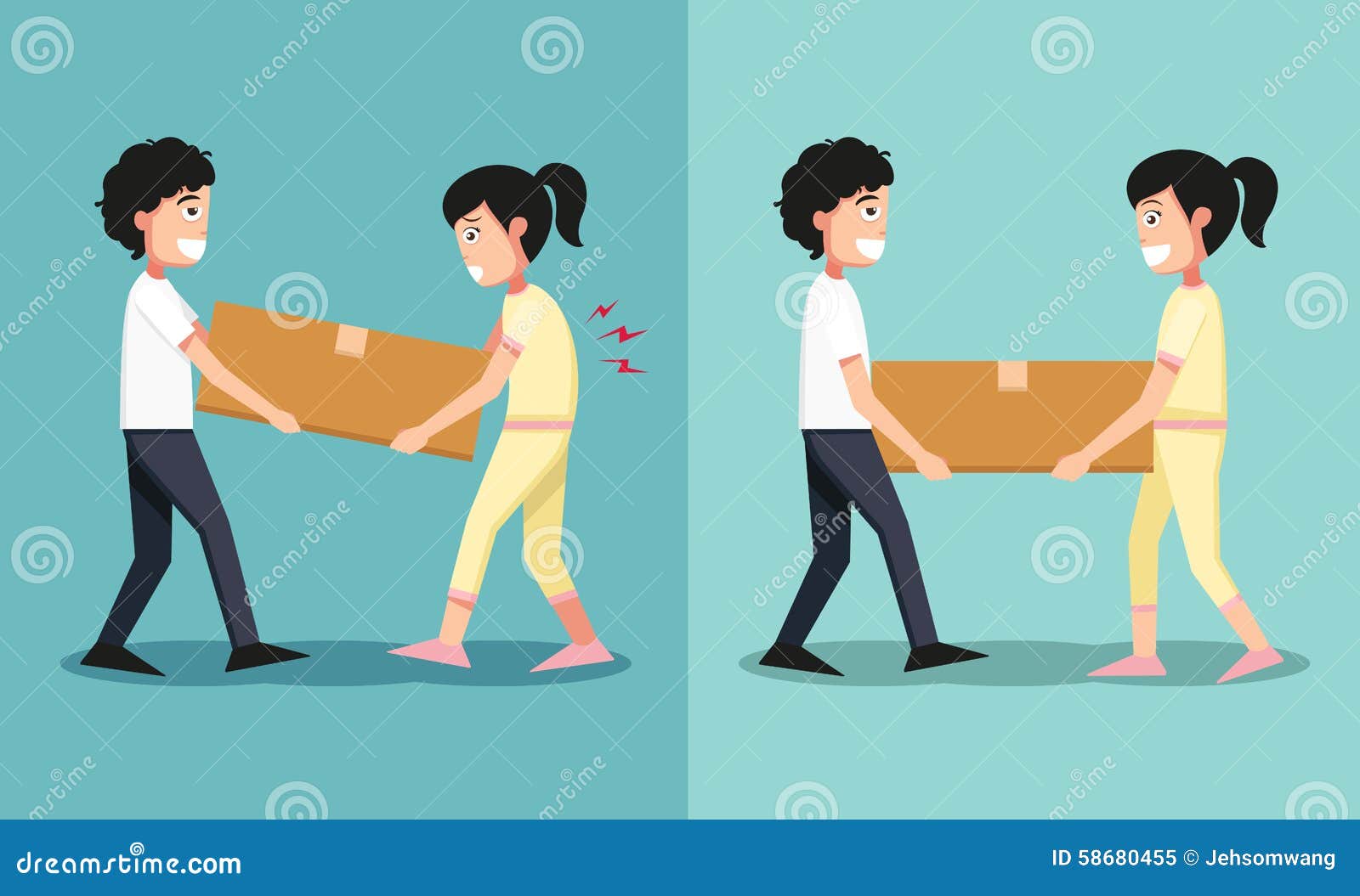 Proper Lifting Technique Cartoon Vector | CartoonDealer.com #90415877 Proper Lifting Technique Cartoon Vector | CartoonDealer.com #90415877