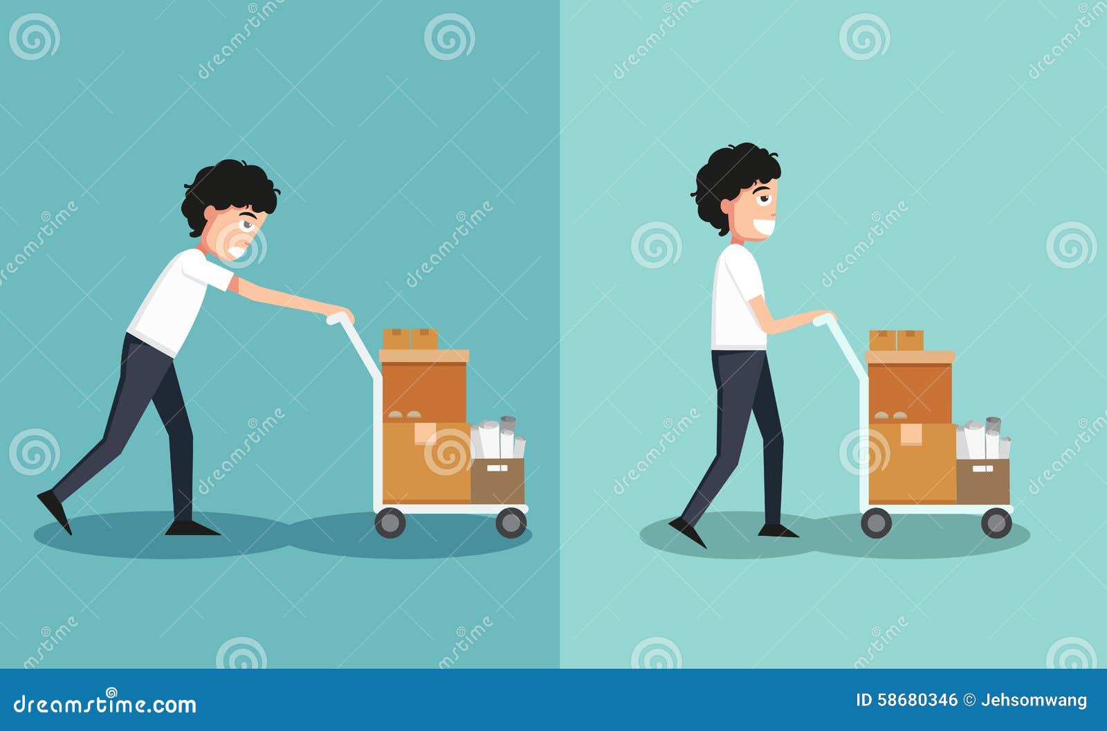 Proper Lifting Technique Cartoon Vector | CartoonDealer.com #90415877 Proper Lifting Technique Cartoon Vector | CartoonDealer.com #90415877