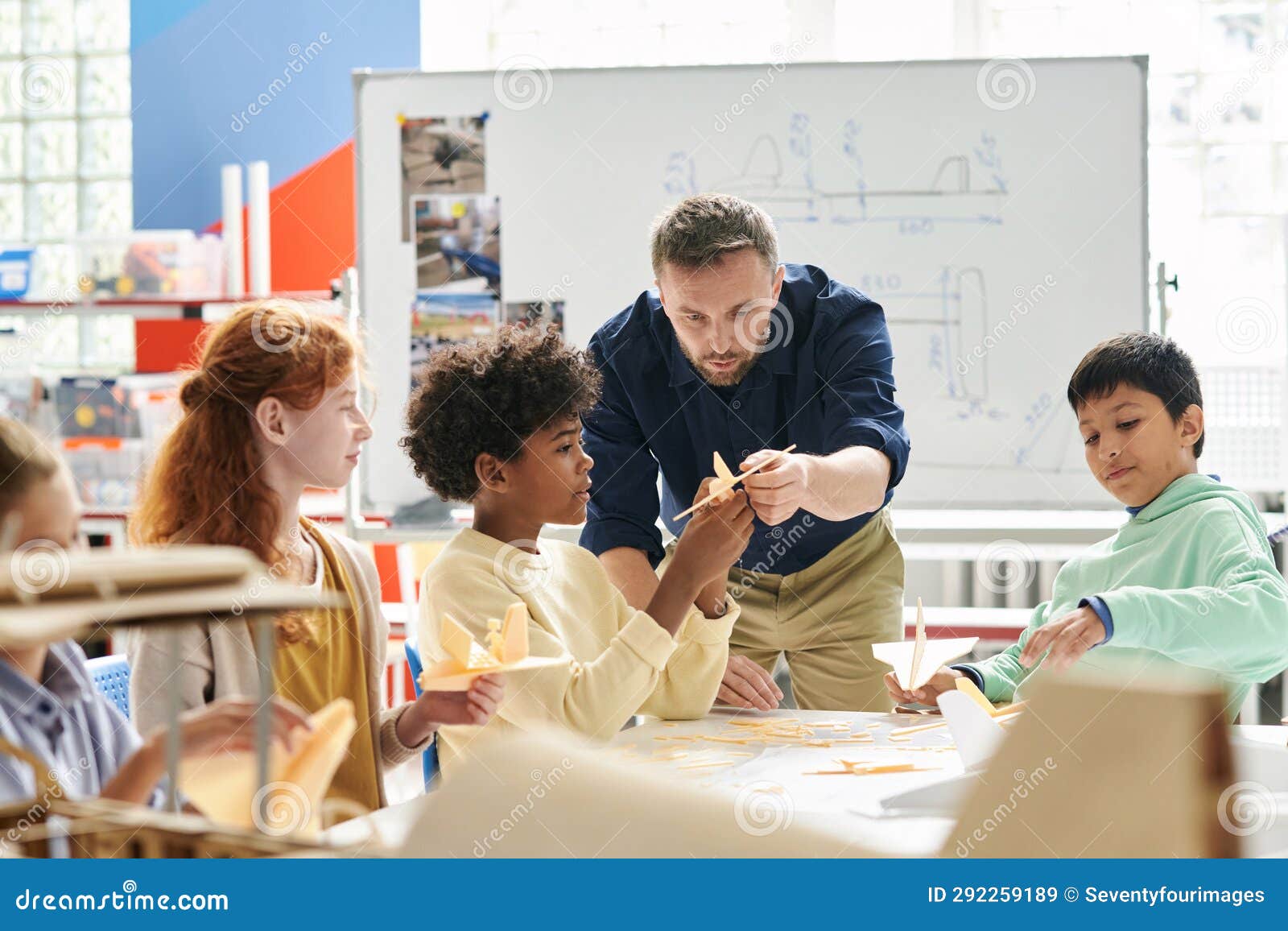 Improve Airplane Model stock image. Image of learning - 292259189