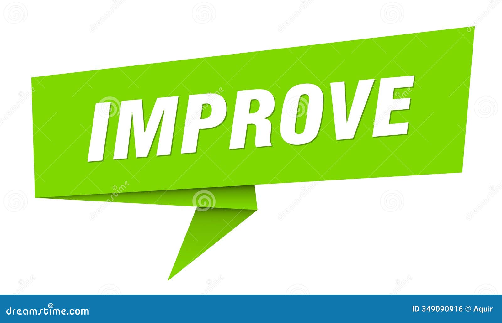 Improve Banner. Improve Speech Bubble, Label, Sticker, Sign Template ...