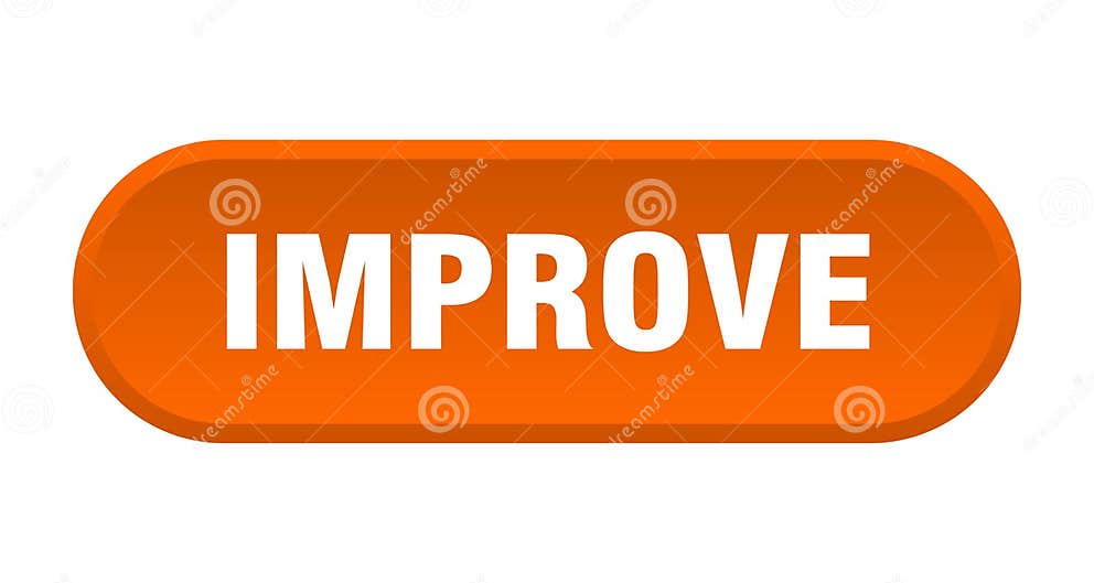 Improve button stock vector. Illustration of sign, sticker - 158484398