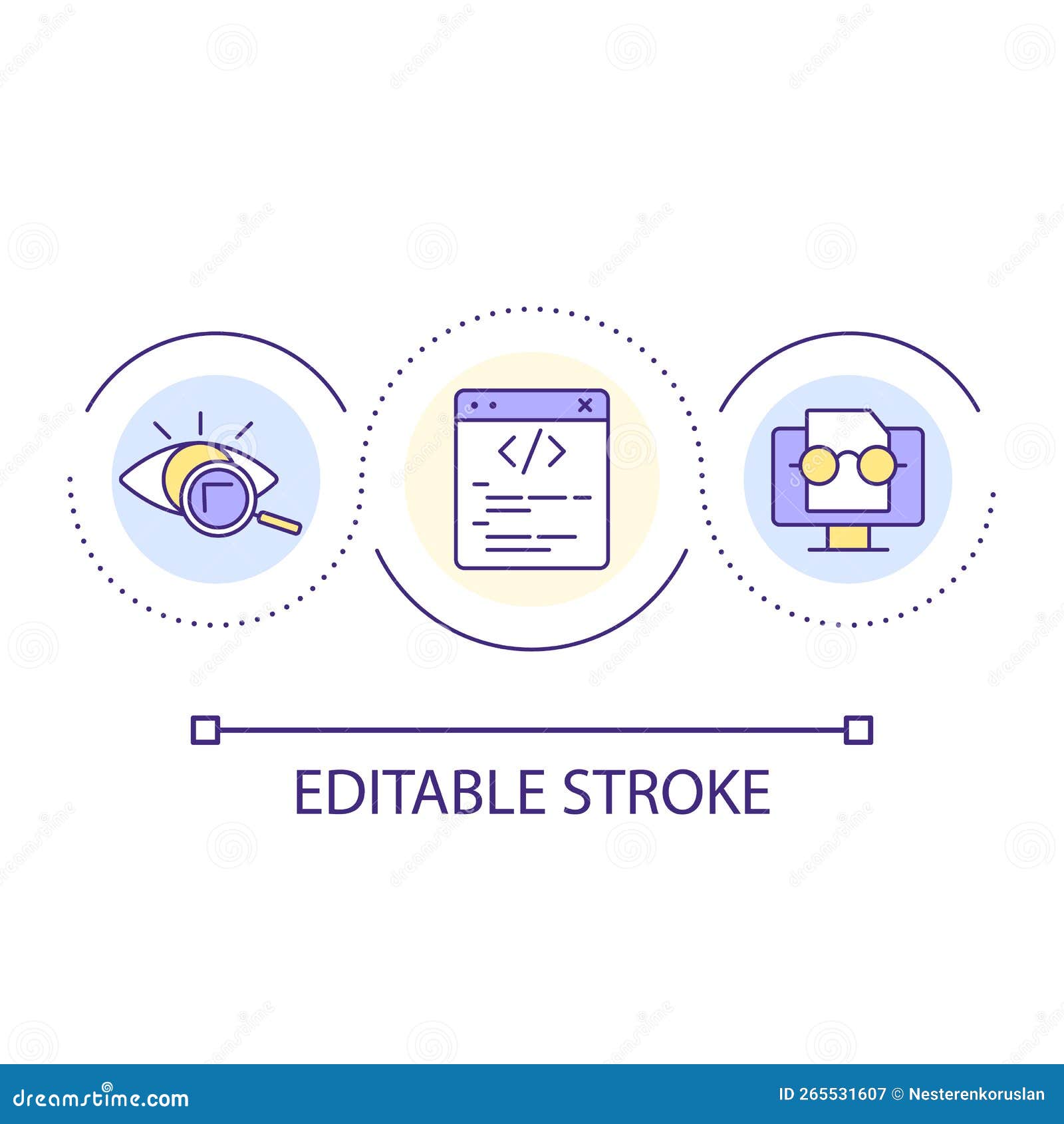 Improve Code Readability Loop Concept Icon Stock Vector - Illustration ...