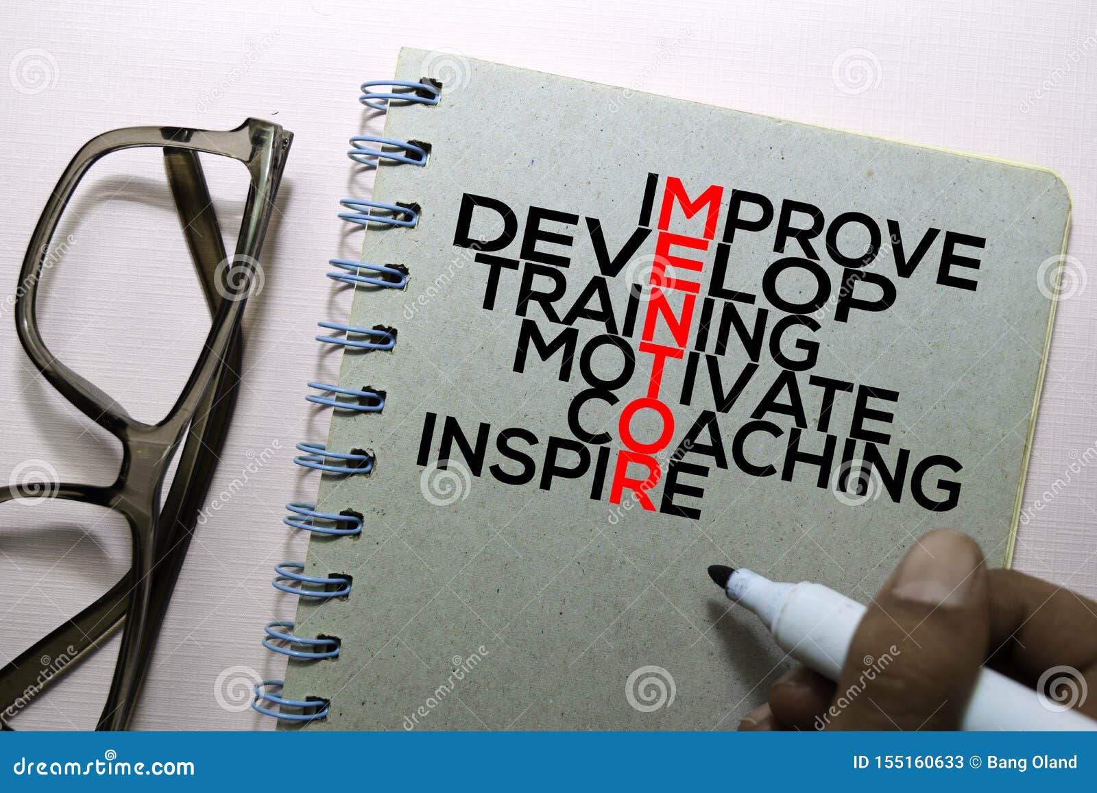 Improve, Develop, Training, Motivate, Coaching, Inspire MENTOR Text On ...