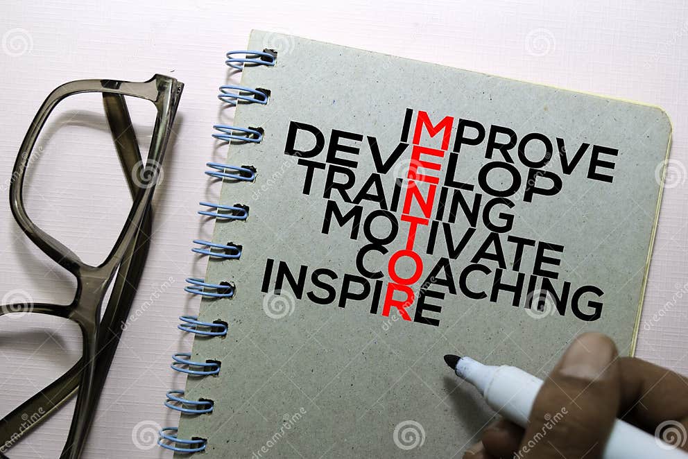 Improve, Develop, Training, Motivate, Coaching, Inspire MENTOR Text on ...