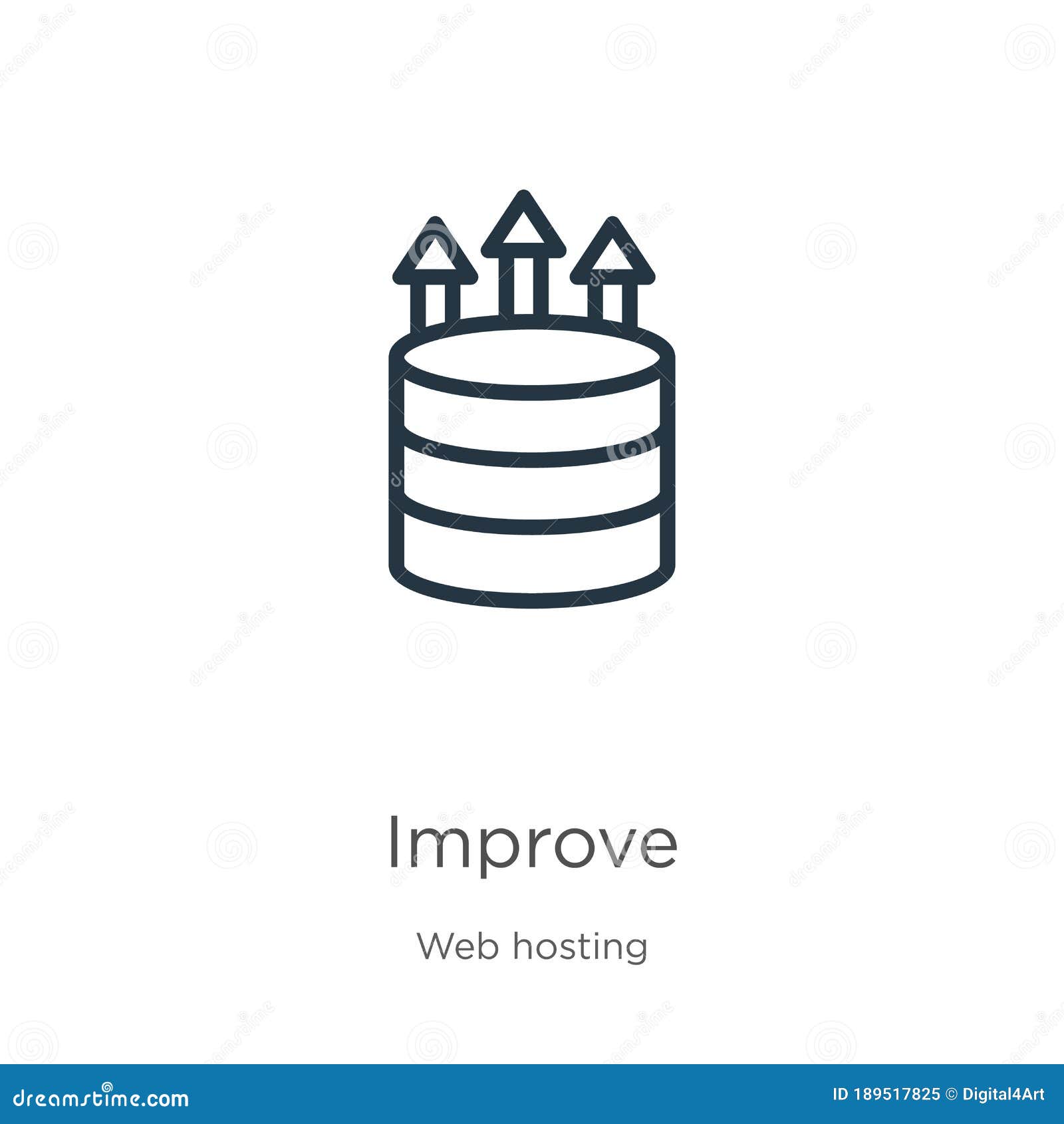Improve Icon. Trendy Improve Logo Concept On White Background Fr Vector ...