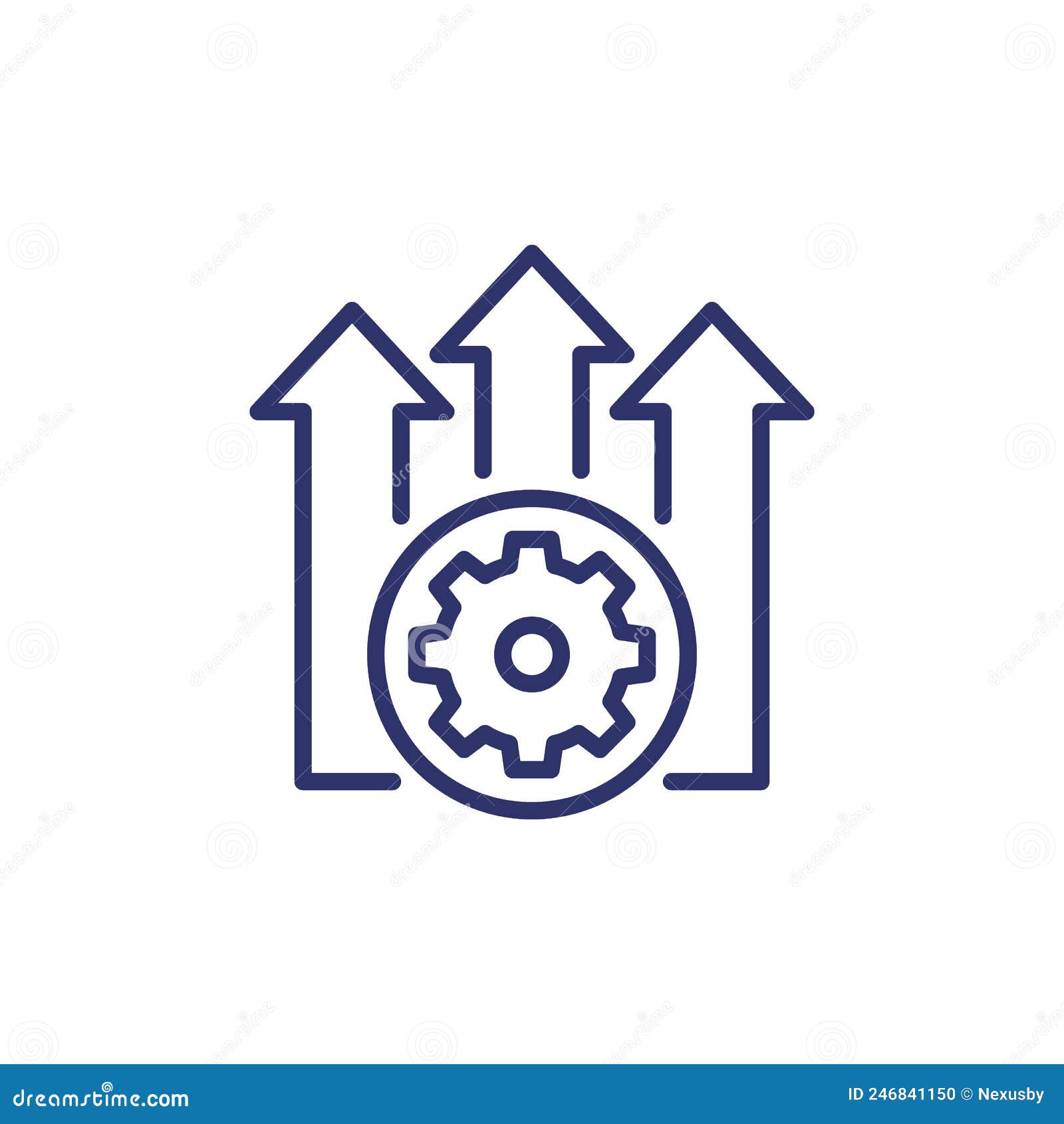 Improvement Line Icons Collection. Progress, Growth, Advancement ...