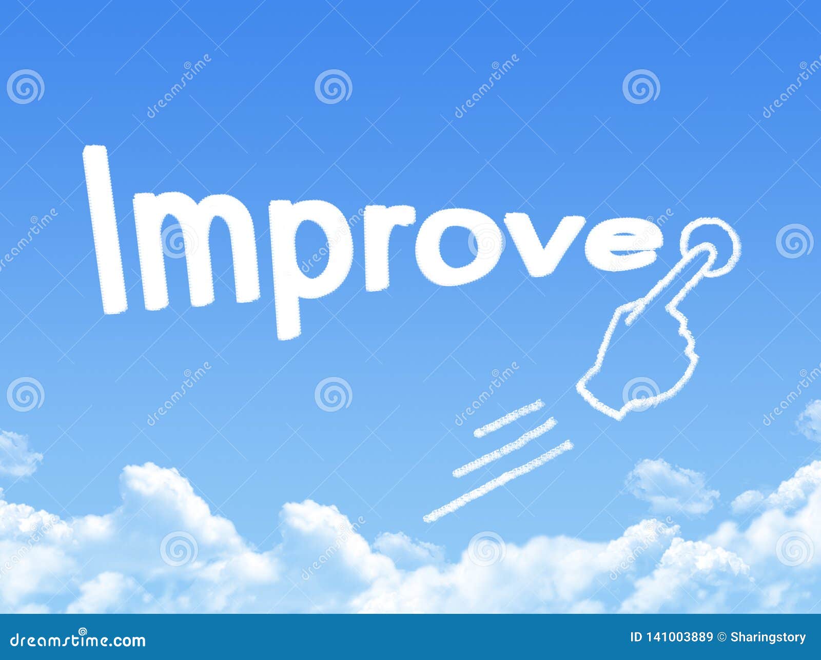 Improve Message Cloud Shape Stock Illustration - Illustration of ...