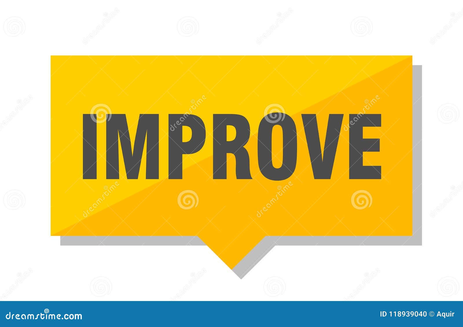 Improve price tag stock vector. Illustration of banner - 118939040