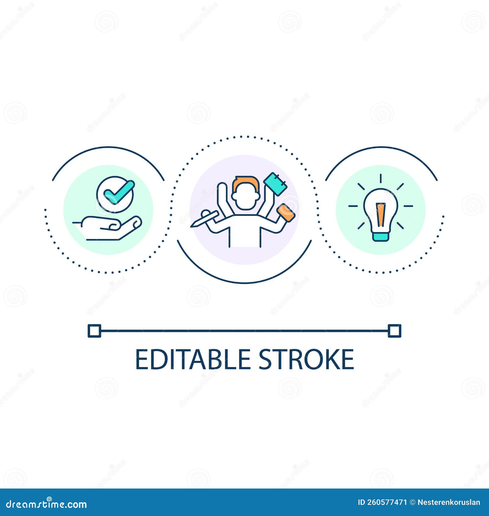 Improve Productivity Loop Concept Icon Stock Vector - Illustration of ...