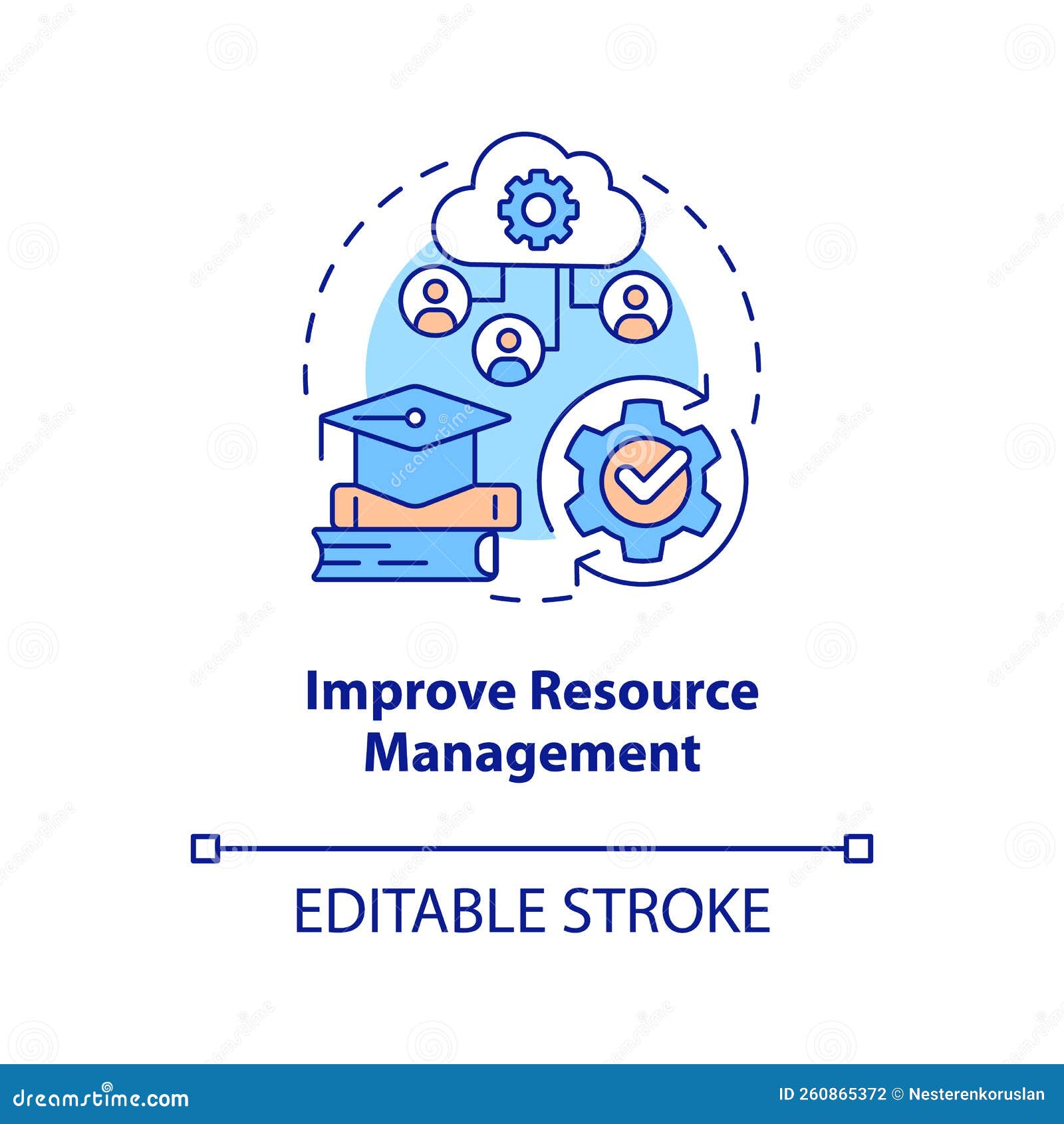 Improve Resource Management Concept Icon Stock Vector - Illustration of ... Improve Resource Management Concept Icon Stock Vector - Illustration of ...
