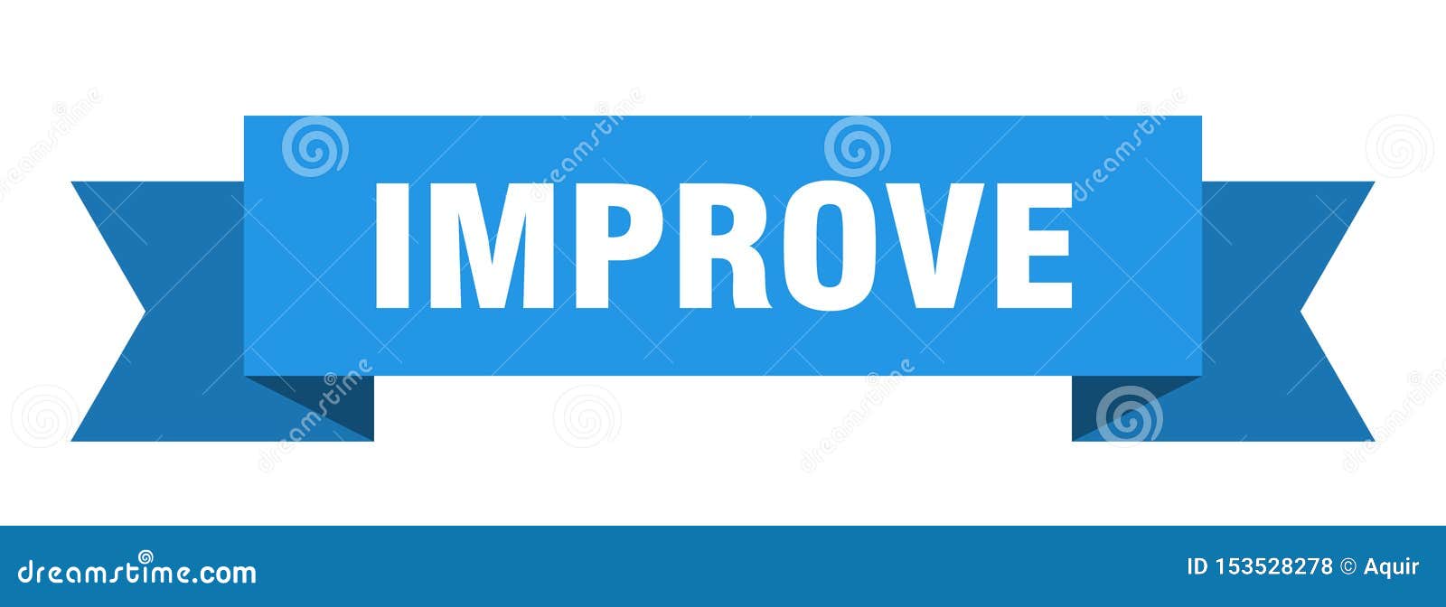 Improve ribbon. stock vector. Illustration of vignette - 153528278
