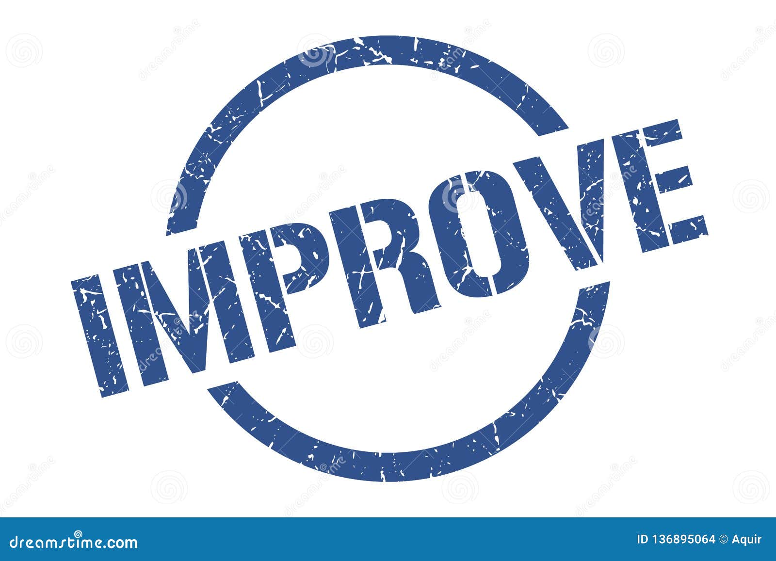 Improve stamp stock vector. Illustration of background - 136895064