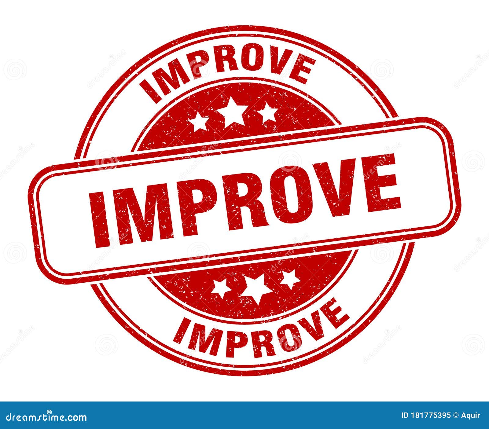 Improve Stamp. Improve Round Grunge Sign Stock Vector - Illustration of ...