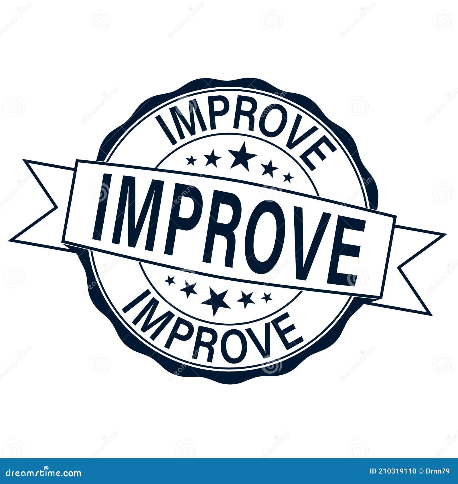 Improve. stamp stock vector. Illustration of insignia - 210319110